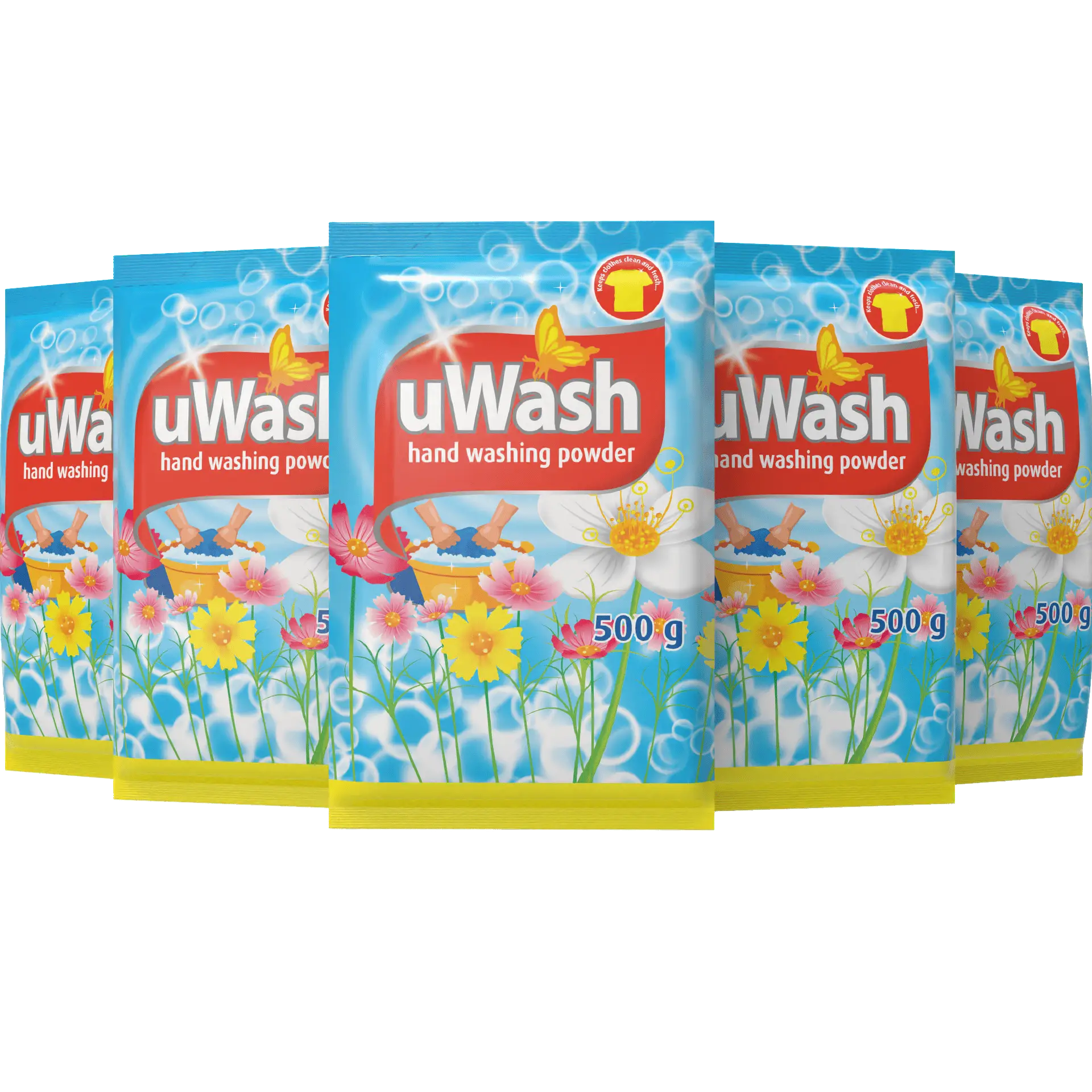 500g x 32 Pack uWash Hand Washing Powder - Compact, Effective, and ...